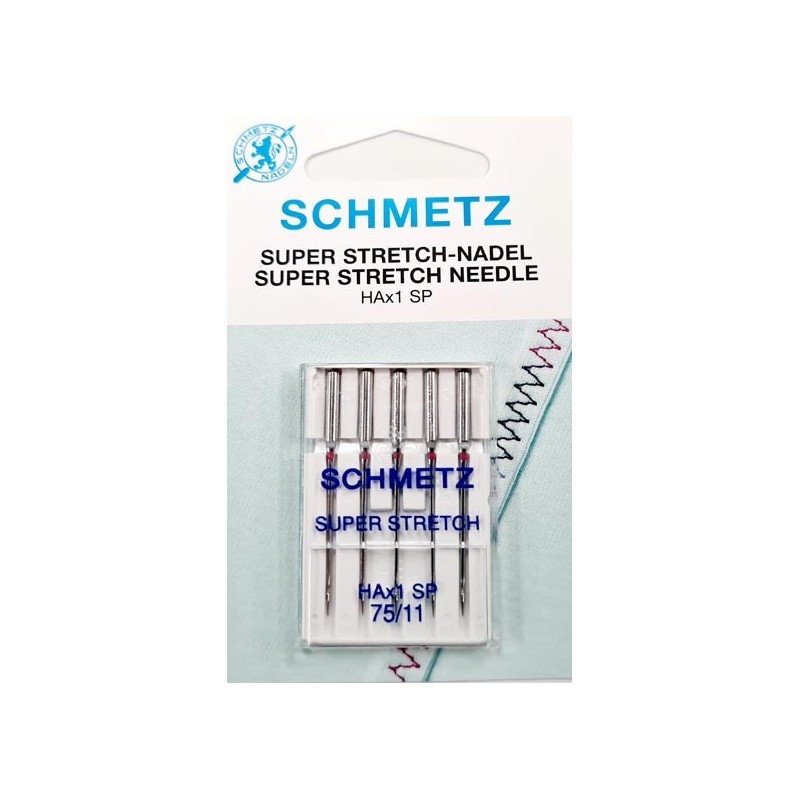Aiguille Schmetz SUPER STRETCH 75/11 HAX1 SP la boite de 5 aiguilles - mercerie-extra